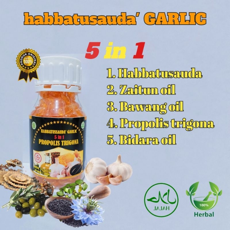 Jual HABBATUSAUDA GARLIC ISI 200 kapsul | Shopee Indonesia