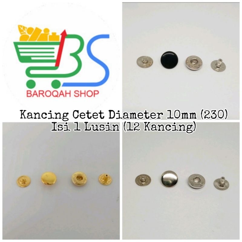 Jual Kancing Cetet Snap Jepret Besi 230 10mm, Kancing Jaket Celana ...
