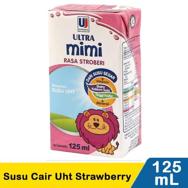 Jual BISA MIX 2 rasa |Susu uht ultra mimi kids kemasan 125 ml isi 40 ...