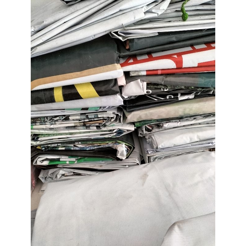 Jual Baliho banner baner spanduk flexi mmt bekas pasang ukuran 4 x 6 ...