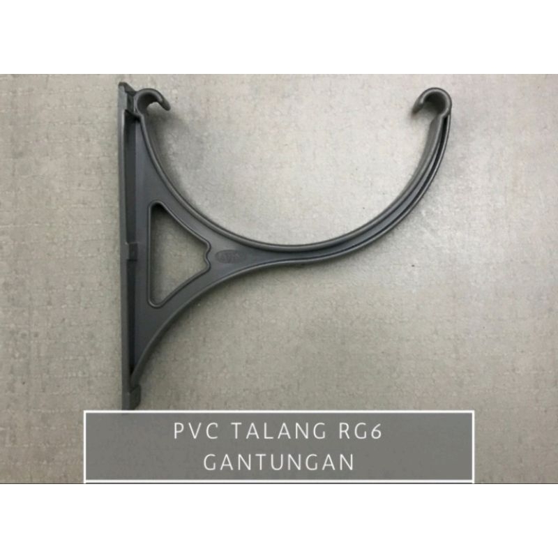 Jual Gantungan Talang Air Oval PVC Bracket Holder Clamp Klem Talang 6 ...