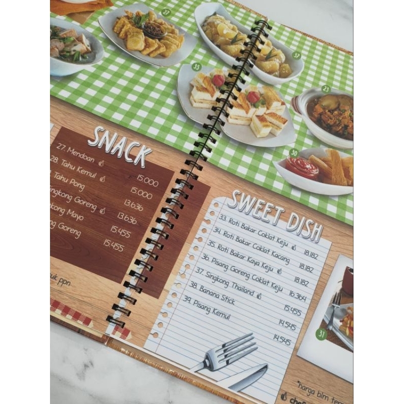 Jual Custom Spiral A6 Pricelist Buku Menu Catatan | Shopee Indonesia