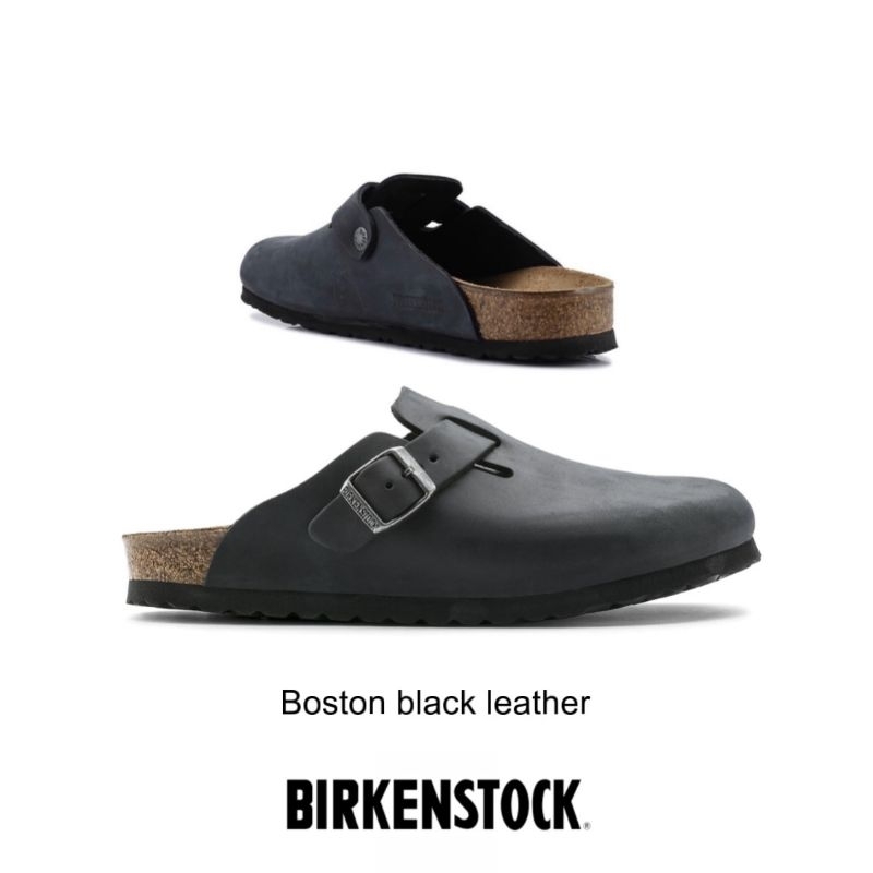 Jual birkenstock boston black leather | Shopee Indonesia