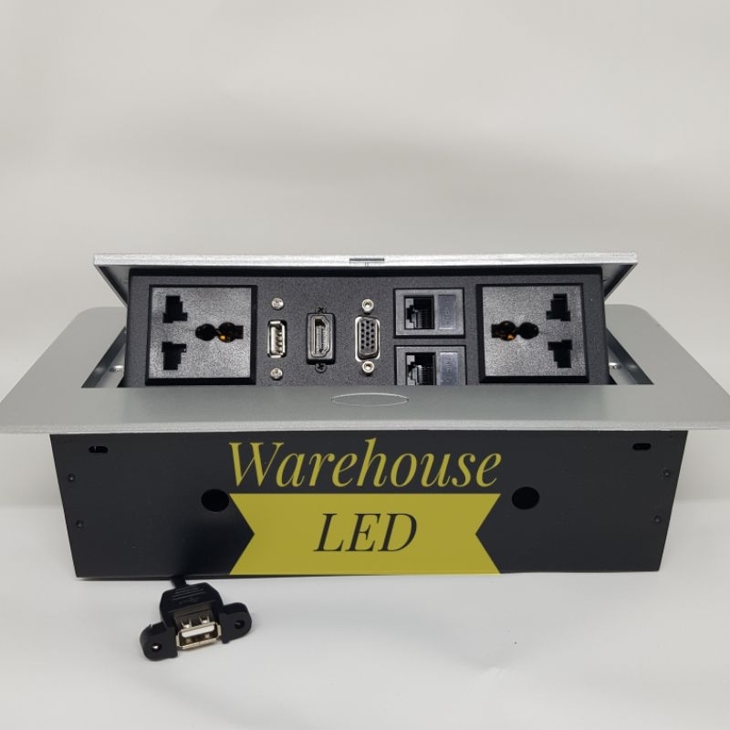 Jual stop kontak meja komplit lengkap 2 stopkontak EUROPE ARDE UNIVERAL ...