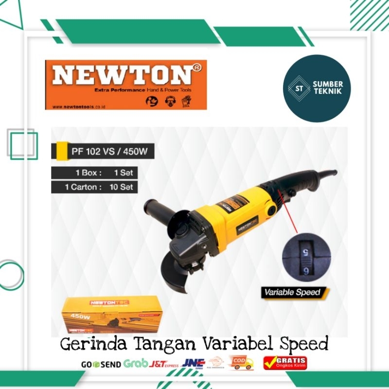 Jual Mesin Gerinda Gurinda Grinder Tangan 4 Inch Variabel Speed NEWTON ...