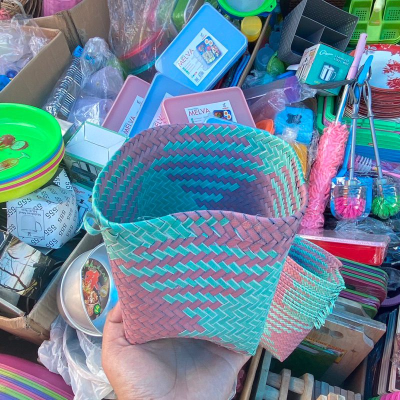 Jual Bakul beras // Bakul Kecil Sedang // Bakul anyaman | Shopee Indonesia