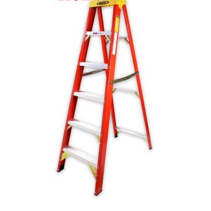 Jual Krisbow Tangga Fiber Glass 6 Step - Merah 10009794 | Shopee Indonesia
