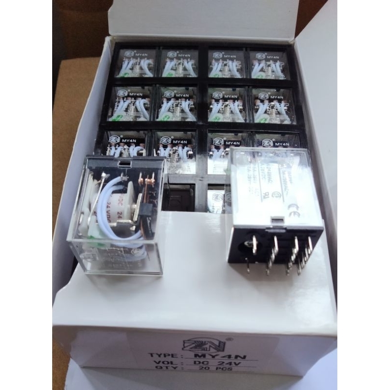 Jual RELAY DC 14P 14 PIN 14 KAKI 24V 24 VOLT MY4N | Shopee Indonesia