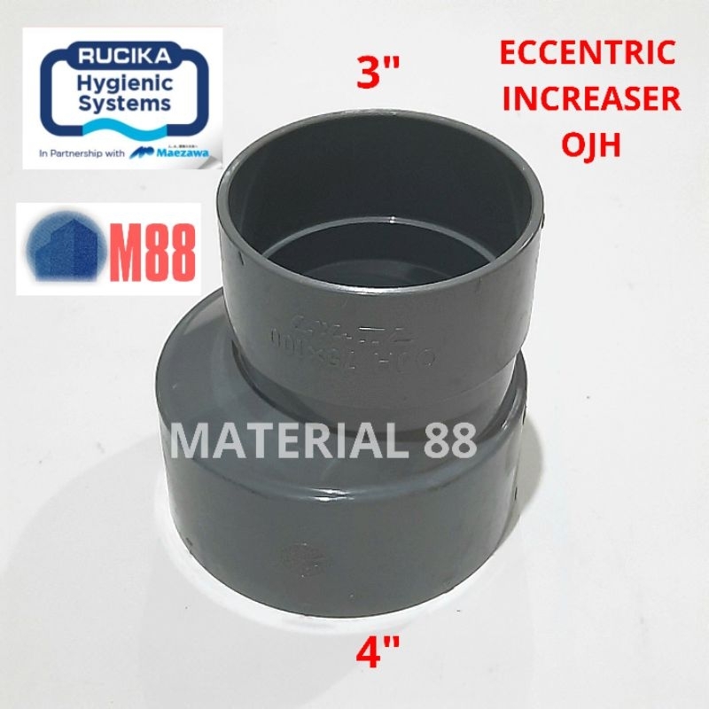 Jual Eccentric Increaser 4x3 inch RUCIKA Special Fitting Vlok Sok 4 x 3; 3 x 4 Pinggir | Shopee ...