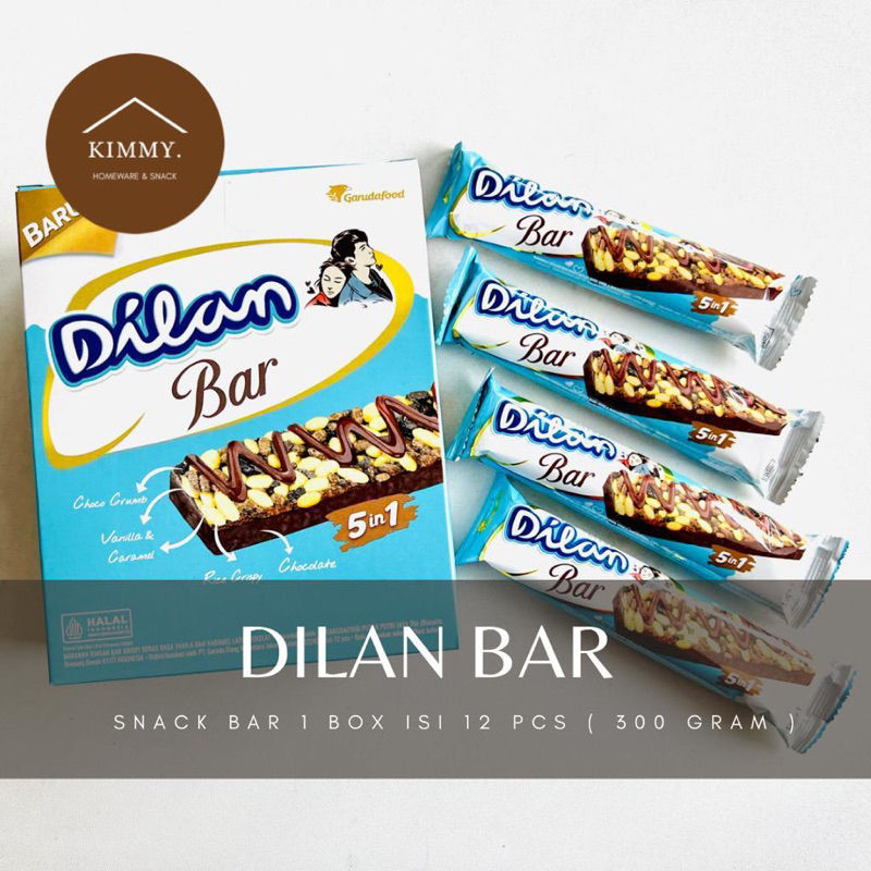 Jual DILAN BAR 5 IN 1 CHOCOLATE CHOCO CRUMB RICE CRISPY CRUNCHY VANILLA ...
