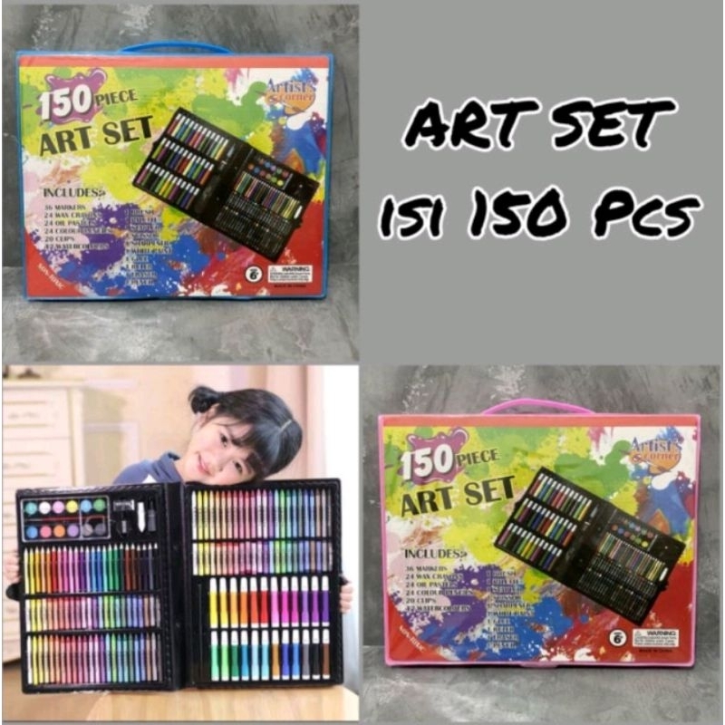 Jual Crayon 150pcs / Alat Menggambar Mewarnai dan Melukis isi 150 pcs ...