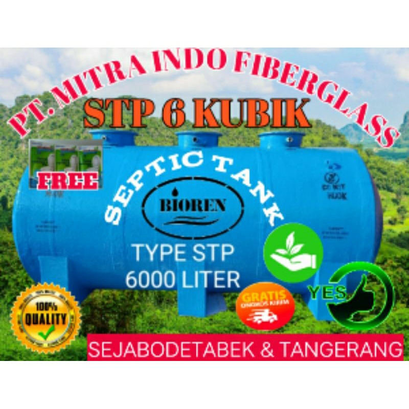 Jual septic tank bio, biofil, biotank, septictank BIOREN STP 6 KUBIK ...
