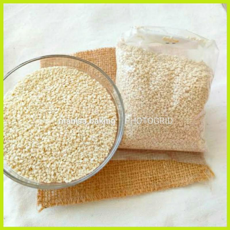 Jual BIJI WIJEN PUTIH 1 KG SESAME SEED TOPPING ONDE ONDE CHUI KAO SO KUE KERING | Shopee Indonesia