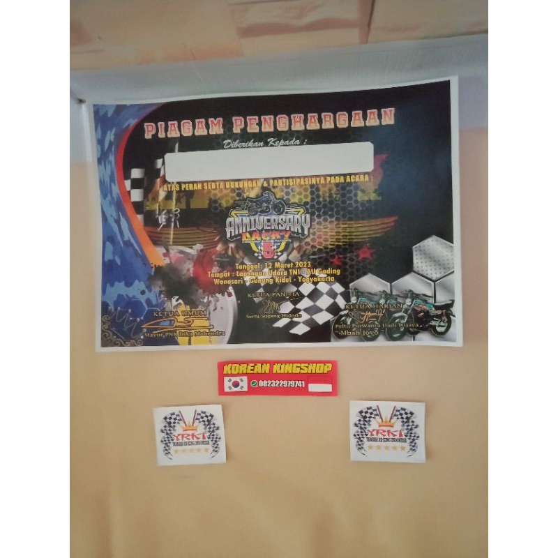 Jual piagam dan sticker | Shopee Indonesia