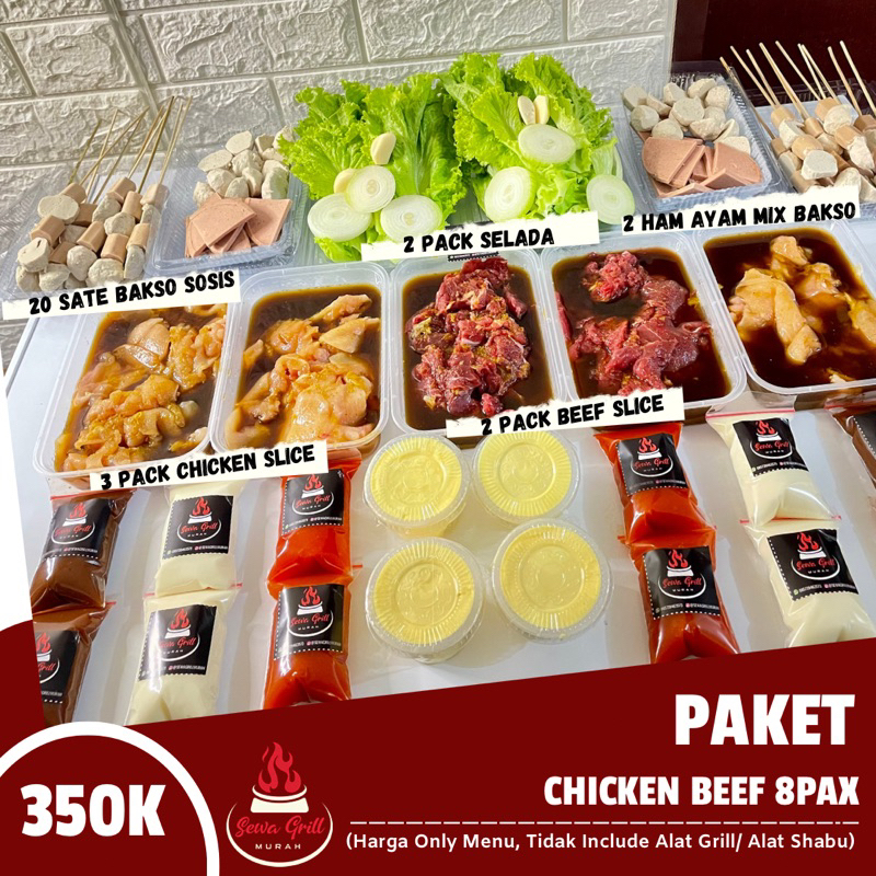 Jual PAKET CHICKEN BEEF 8PAX (PAKET BBQ || GRILL) | Shopee Indonesia