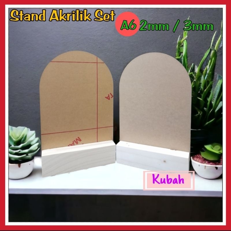 Jual Akrilik Stand Kayu A6 / Akrilik 2MM A6 / Akrilik 3MM A6 | Shopee ...