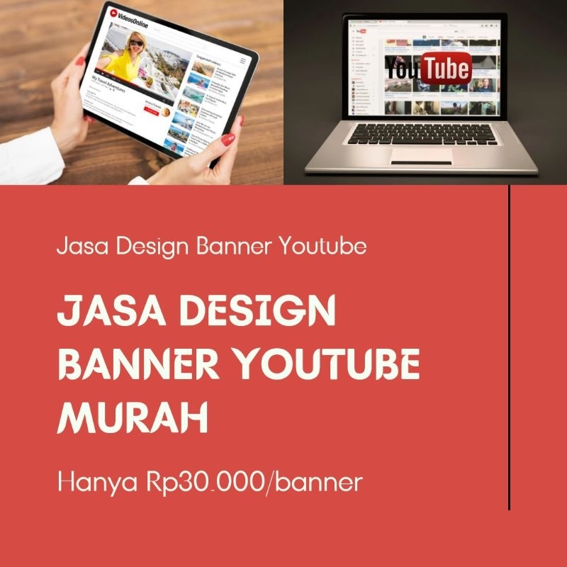 Jual Design Custom Banner Youtube Murah | Shopee Indonesia