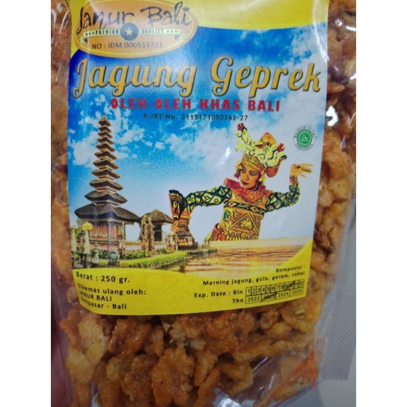 Jual MARNING JAGUNG GEPREK "JANUR BALi" ASLI KHAS BALI 250GR HALAL ...