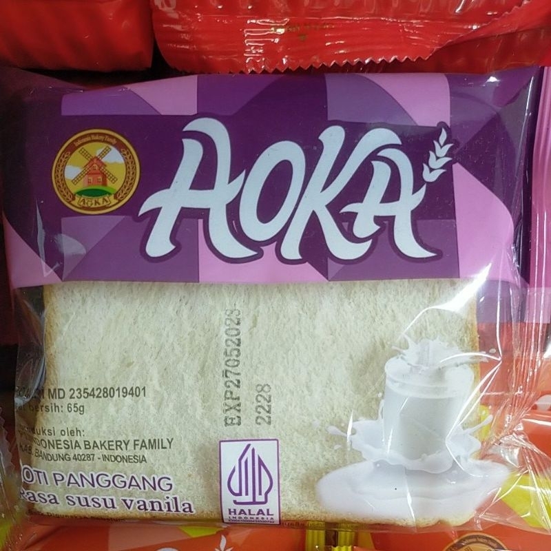 Jual AOKA ROTI PANGGANG ALL VARIANT RASA 65 GR | Shopee Indonesia