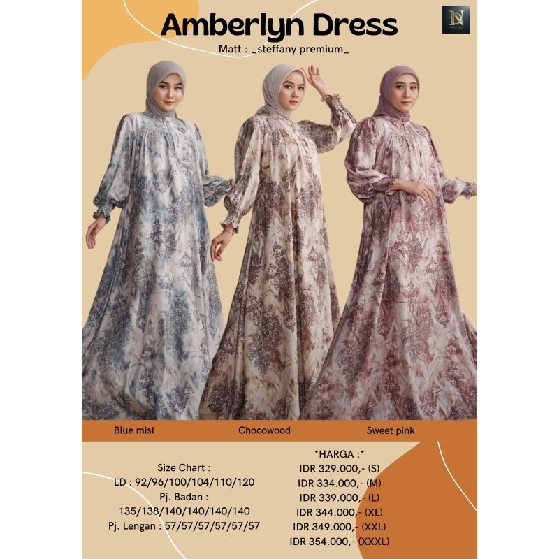 Jual AMBERLYN DRESS TERNEW TERBARU TERMEWAH BY NADHEERA LUXURY LIMITED EDITION | Shopee Indonesia