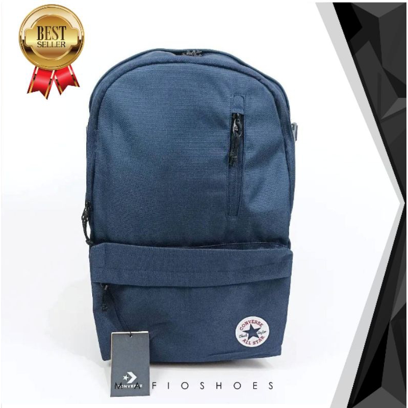 Jual TAS CONVERSE RANSEL LOGO BUNDAR NAVY/TAS/TAS SEKOLAH/TAS RANSEL ...