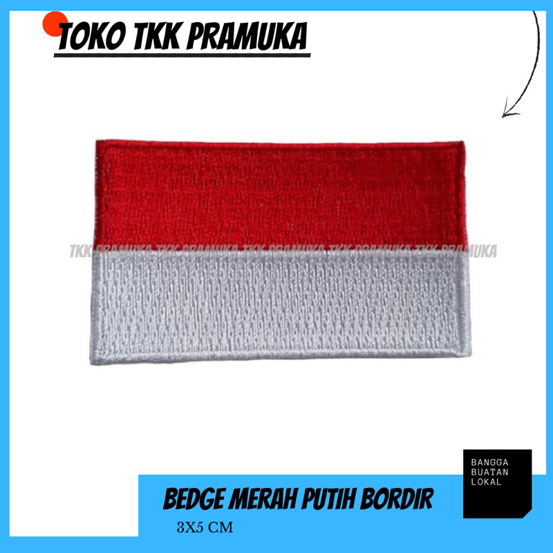 Jual Badge merah putih 3x5 cm | Shopee Indonesia
