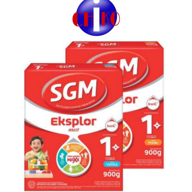 Jual SUSU FORMULA SGM EKSPLOR 1+ MADU/VANILA 900 GRAM | Shopee Indonesia