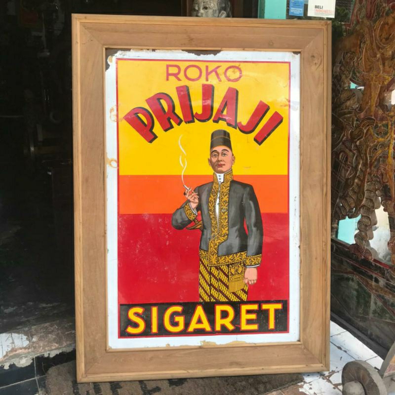 Jual Papan Iklan enamel Prijaji Original Antik | Shopee Indonesia
