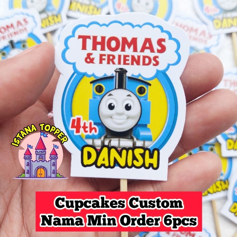 Jual Topper Cup Cakes Custom Nama (1 kata) Minimal Order 6pcs / Klick ...