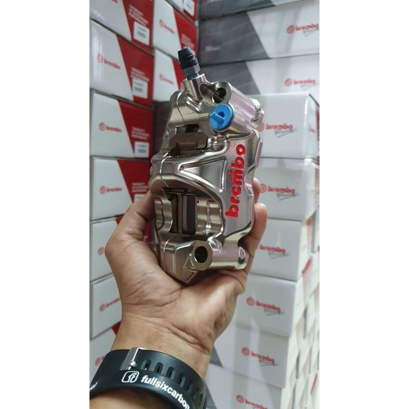 Jual Kaliper Brembo GP4RX CNC Pitch 108mm Nickel Right Side Kanan Original made in Italy ...