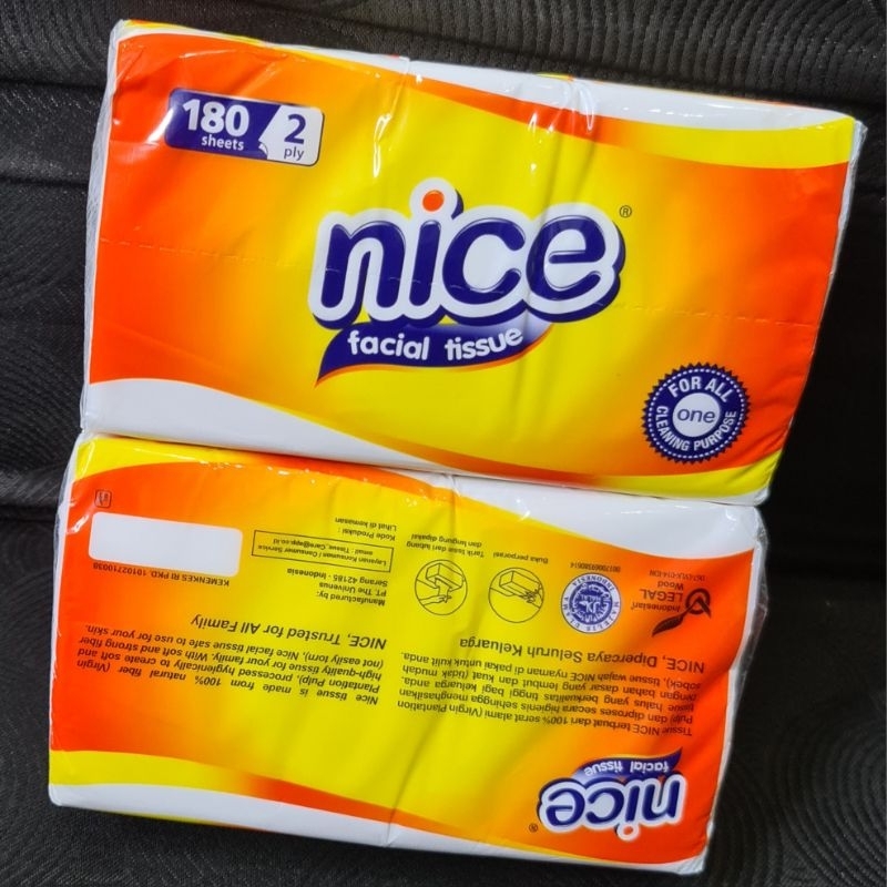 Jual Tisu NICE dan MONTISS Tissue Facial Tissu 180 dan 150 sheets ...
