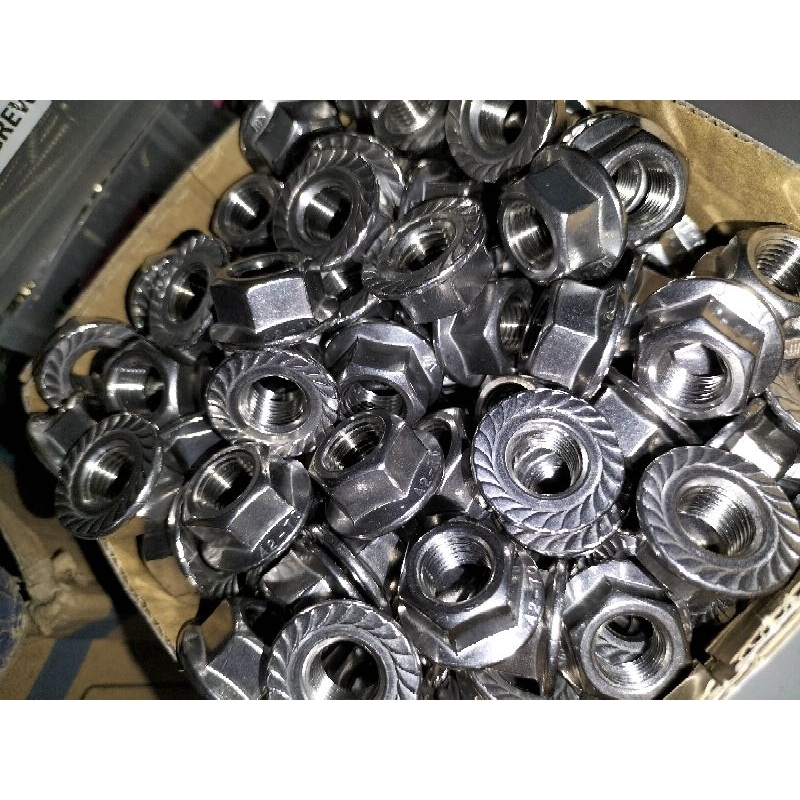 Jual MUR FLANGE DRAT HALUS M10 PITCH 1.25 STAINLESS 304 A2-70 | Shopee Indonesia