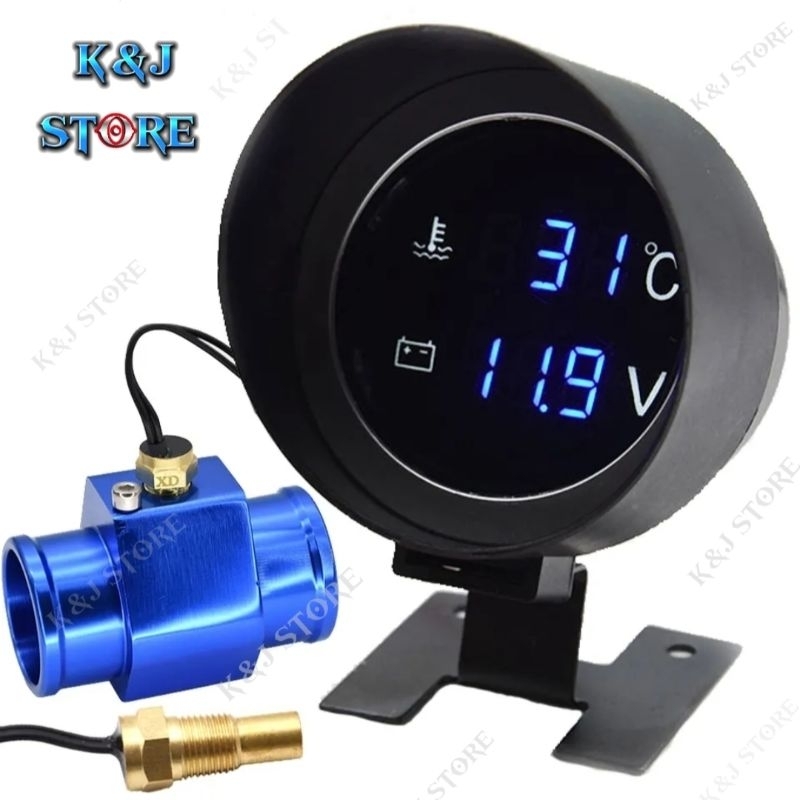 Jual Digital Water Temp Meter 12V-24V Water Temperature Mobil Universal ...