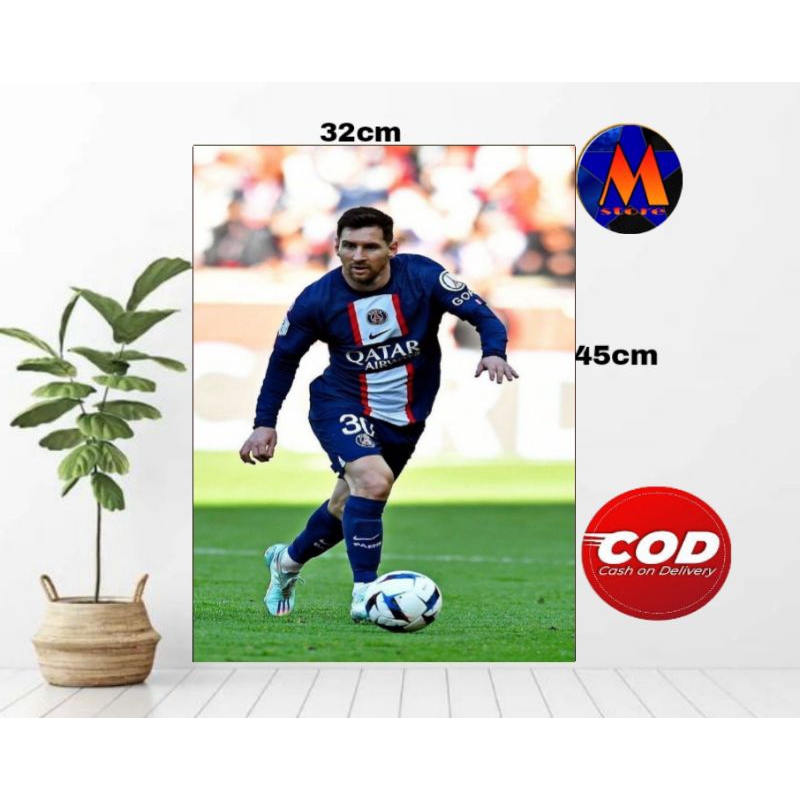 Jual POSTER TEMA LIONEL MESSI/POSTER DINDING LIONEL MESSI PSG/HIASAN ...