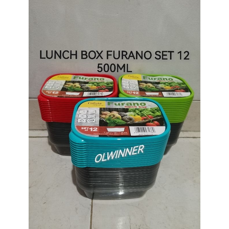Jual FURANO LUNCH BOX 12 PCS/TOPLES MAKANAN/TEMPAT MAKANAN/CONTAINER ...