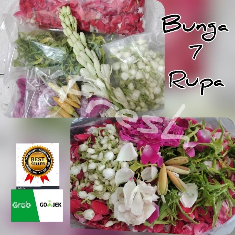 Jual kembang 7 rupa / paket kembang untuk mandi komplit bunga segar ...
