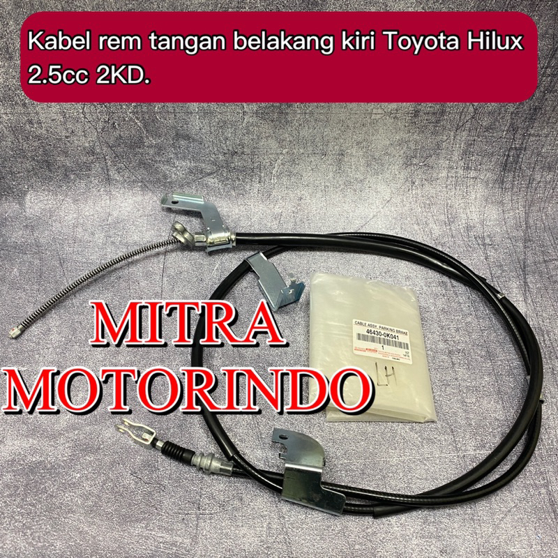 Jual Cable hand brake belakang kiri toyota hilux 2.5cc 2kd original ...