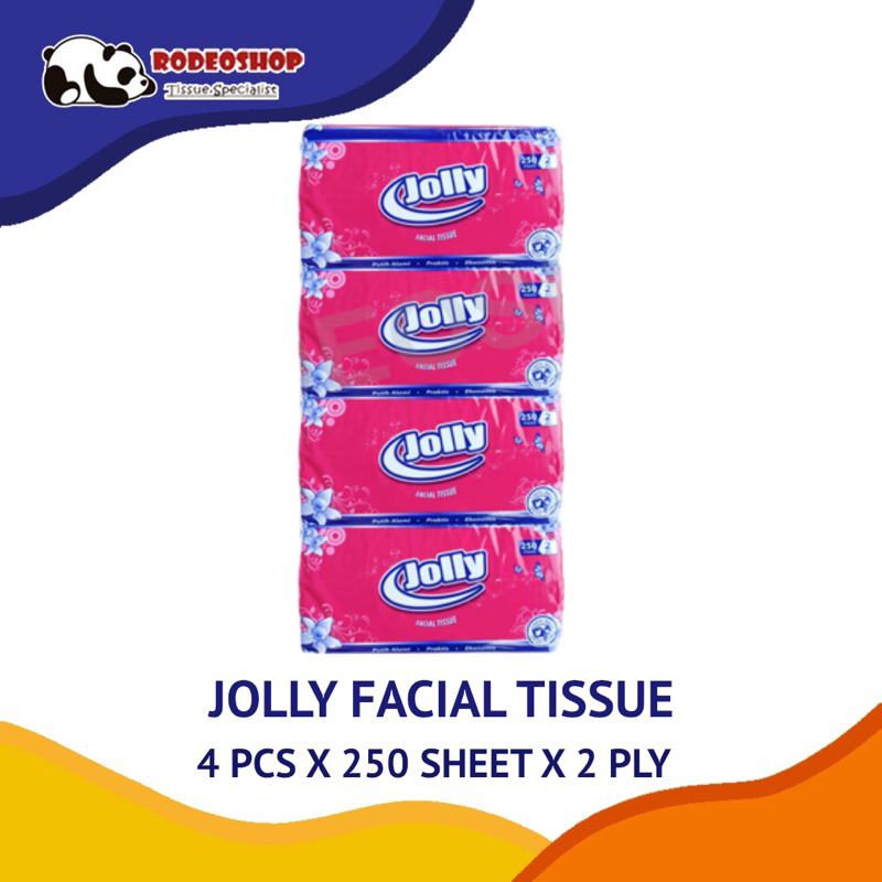Jual Jolly Facial Tissue Soft Pack 250 Sheet - 4 Pcs | Shopee Indonesia