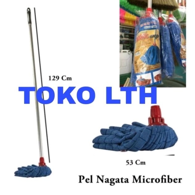 Jual PEL GAGANG MICROFIBER NAGATA 5830 NGT KAIN LAP BIRU GAGANG ALAT PEL MAGIC MOP | Shopee ...