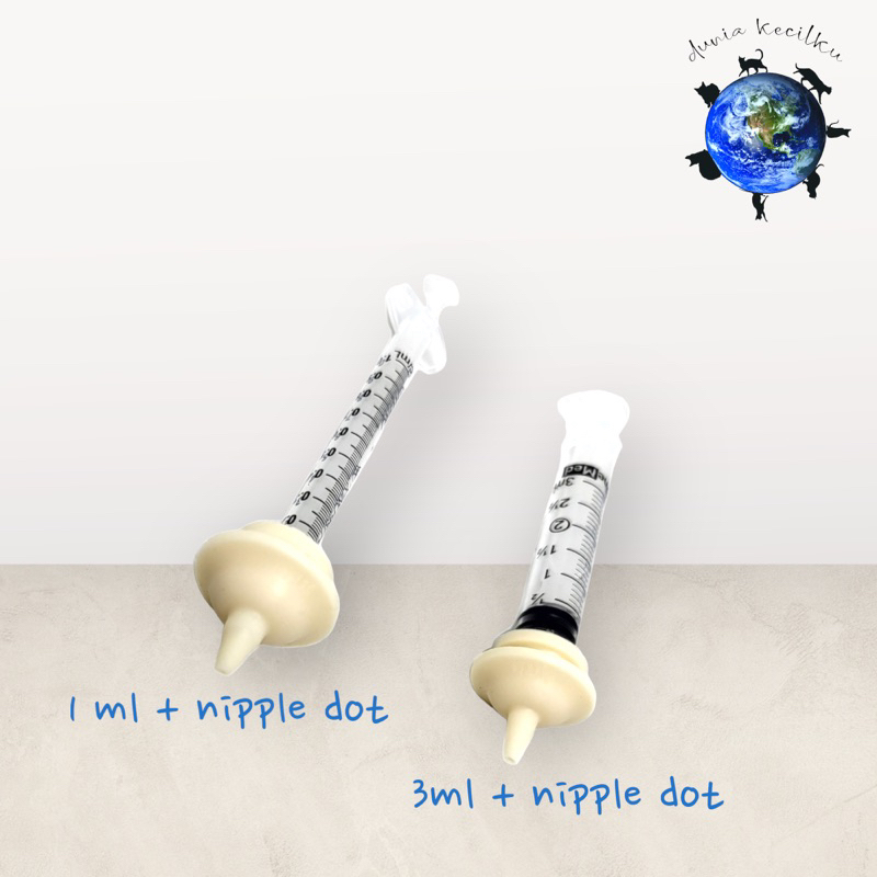 Jual Miracle Dot Nipple Single Spet 1ml ,3ml, 10 ml Milk Feeder / Botol Susu Kitten | Shopee ...