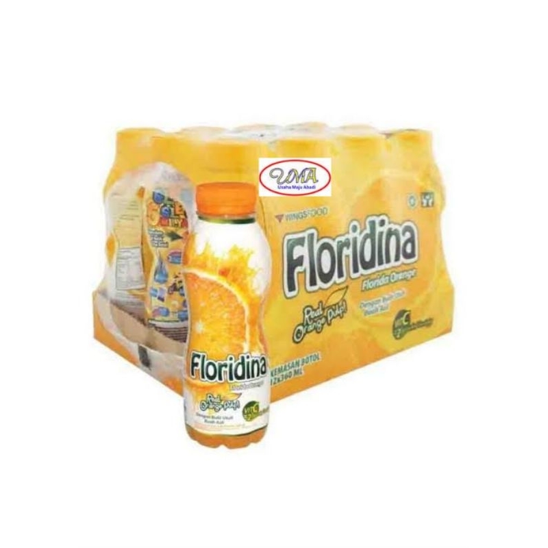 Jual Floridina Orange 350 ML 1 krat (12 botol) | Shopee Indonesia