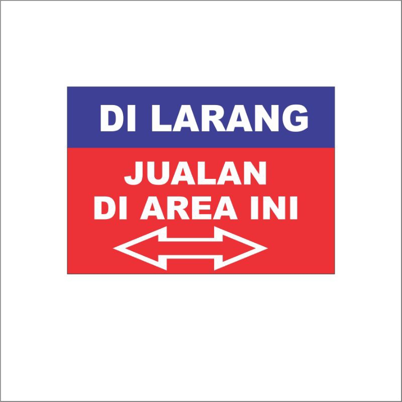 Jual Spanduk Di larang ukuran 100x70 cm Parkir /CcTv/Jualan / Custom ...