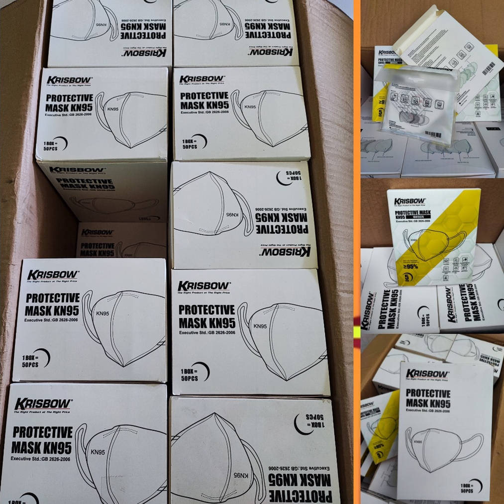 Jual Alat Medis Masker Krisbow 10415576 KN95 original | Shopee Indonesia