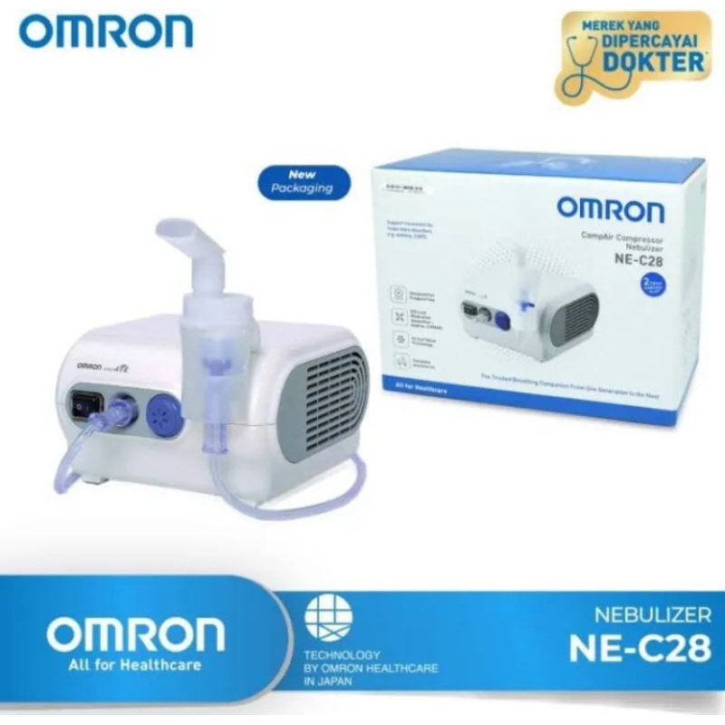 Jual OMRON NE-C28 COMPRESSOR NEBULIZER ALAT UAP TERAPI PERNAFASAN ASMA INHALER | Shopee Indonesia