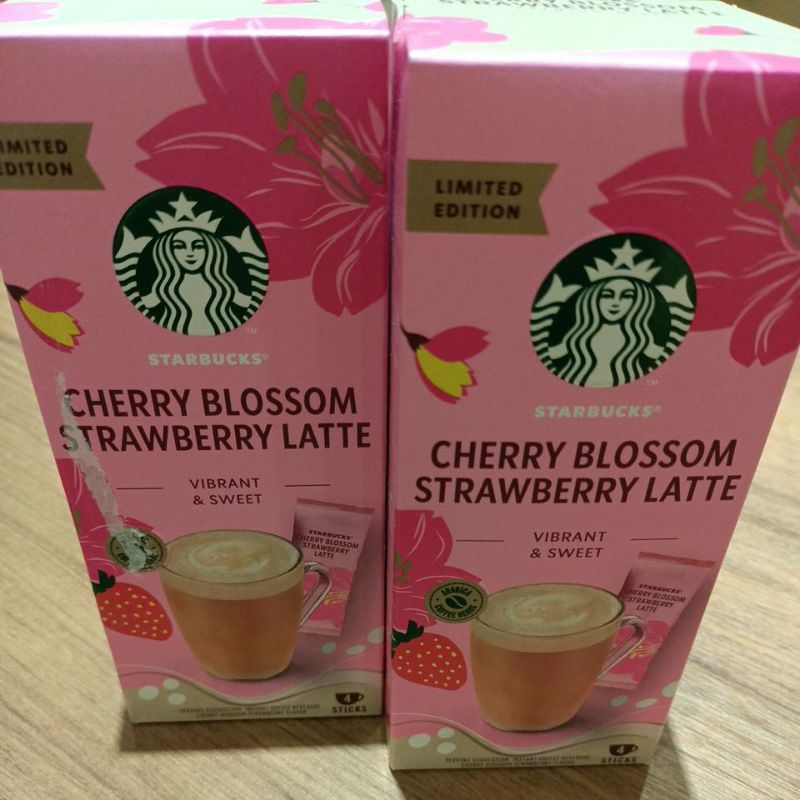 Jual starbucks cherry blossom strawberry latte limited edition | Shopee ...