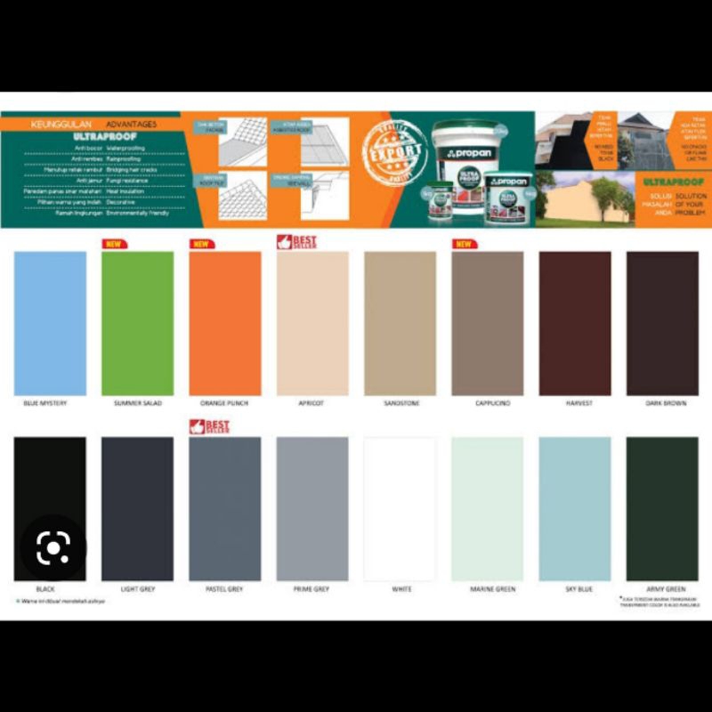 Jual CAT TEMBOK PROPAN ULTRAPROOF WATERPROFING UPR 960 1KG | Shopee ...