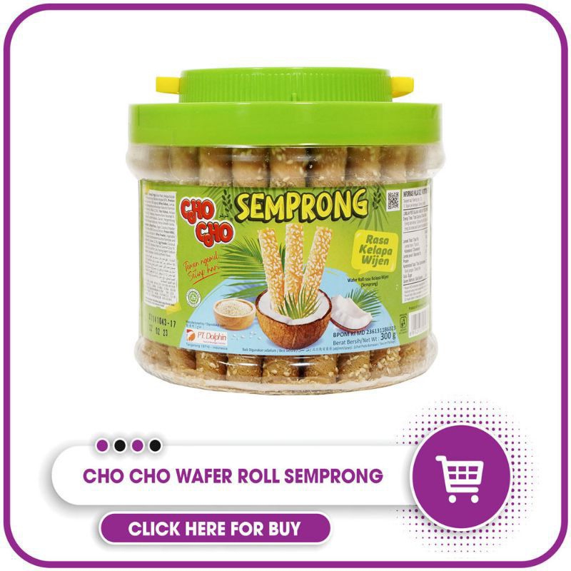 Jual cho cho astor / cho cho wafer roll semprong rasa kelapa 300gr ...