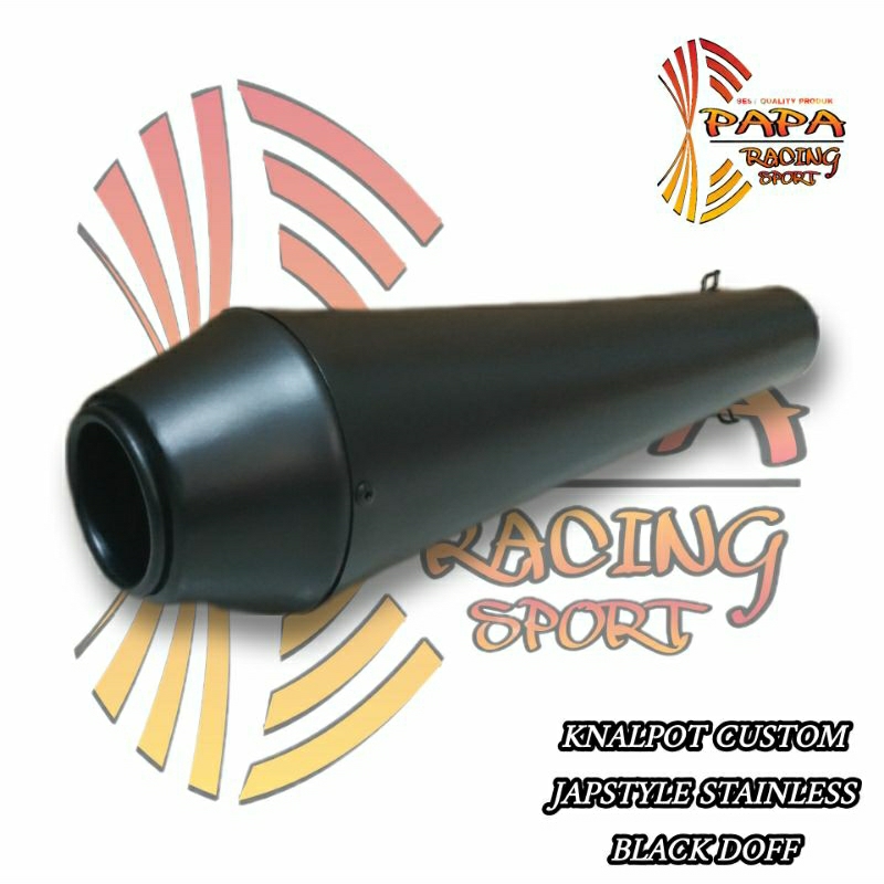 Jual Knalpot Custom Japstyle Classic Black Doff | Shopee Indonesia