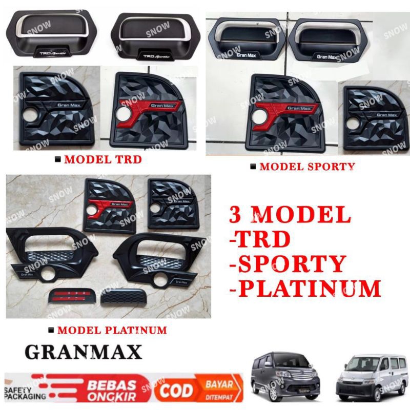 Jual Paket Outer Handle Tank Cover Granmax Gran Max Sporty Platinum ...