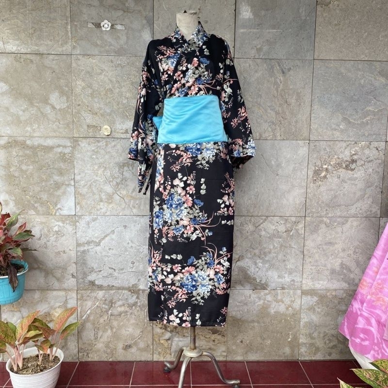 Jual Yukata kimono baju adat / tradisional jepang obi kostum costume91 | Shopee Indonesia